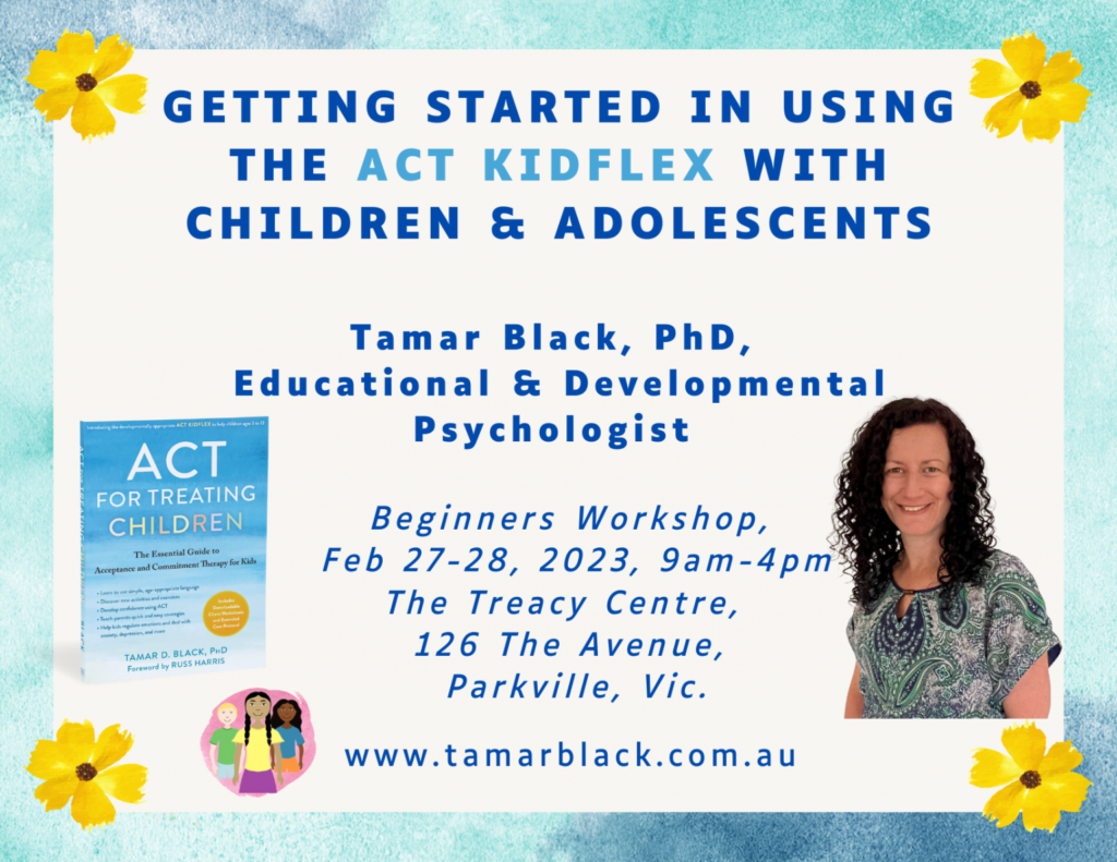 Act For Treating Children And Adolescents Workshops - DR TAMAR BLACK