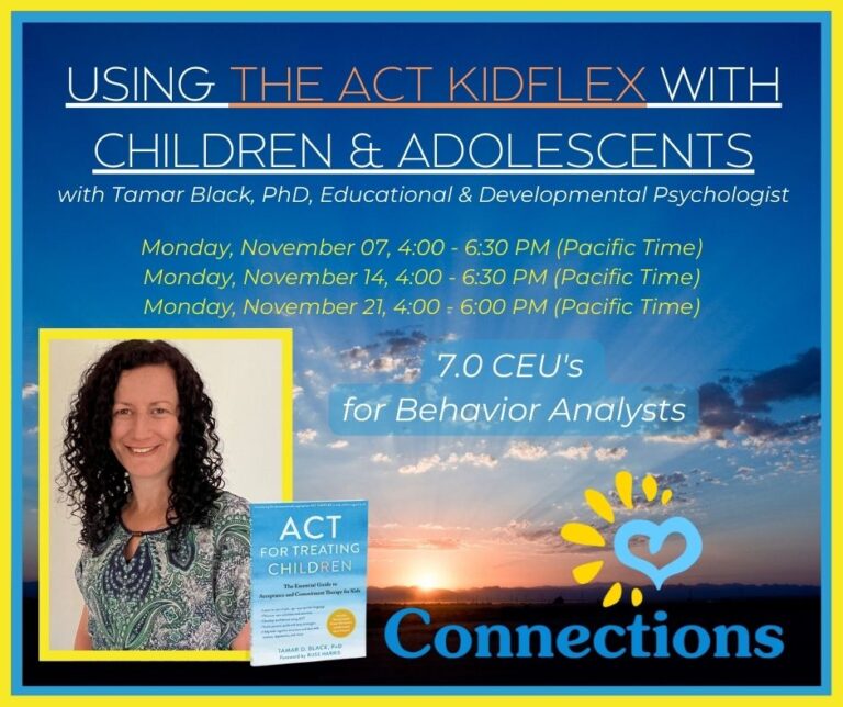 Act For Treating Children And Adolescents Workshops – DR TAMAR BLACK